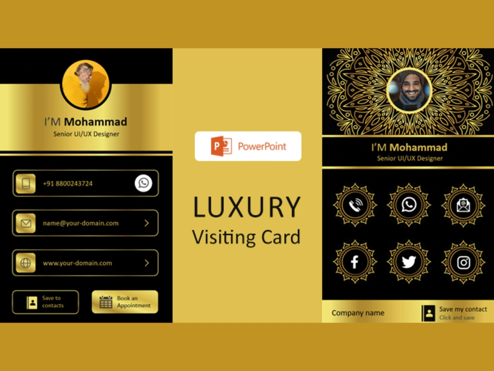 Classic digital card – vCard | Upwork