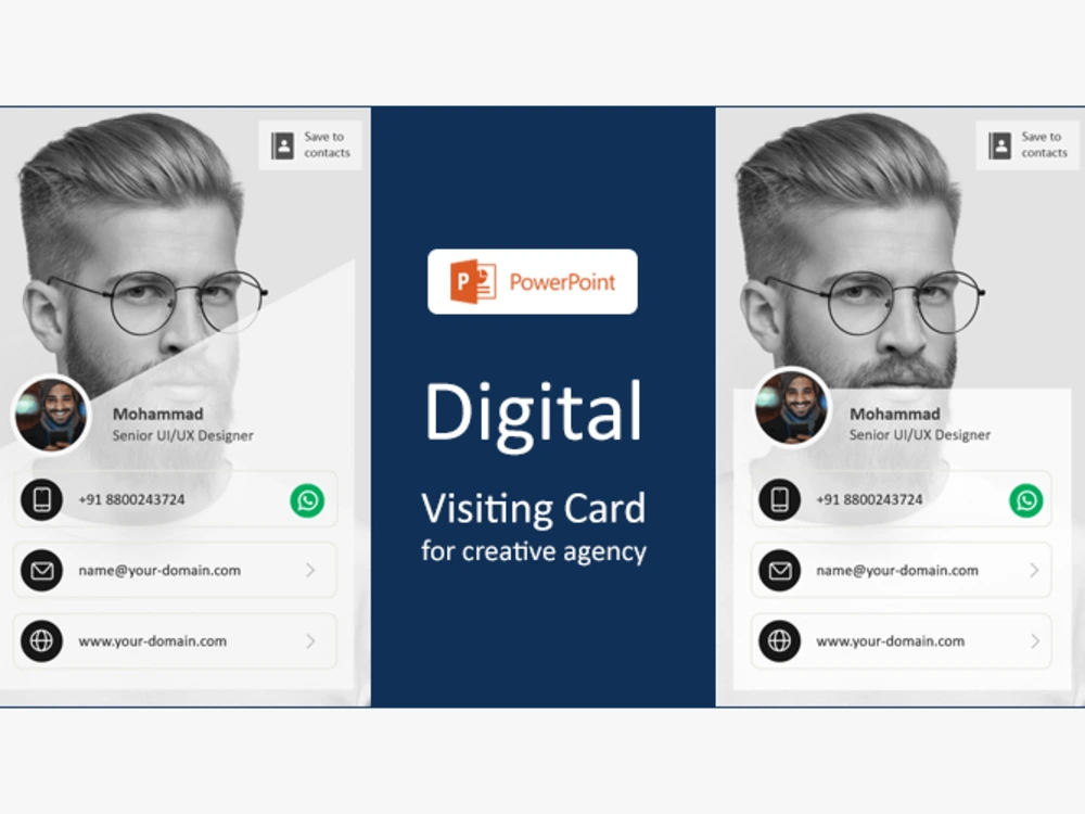 Classic digital card – vCard | Upwork