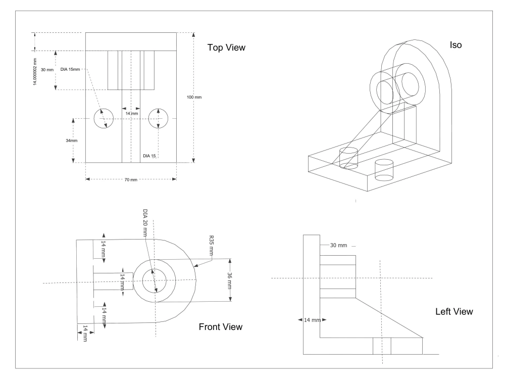 A project of Engineering Drawing within 2-3 hours | Upwork