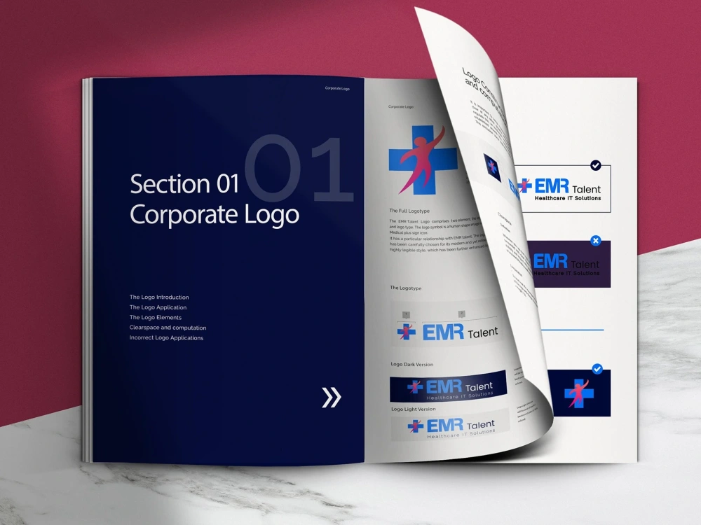 Brand style guide, brand guideline, brand book, brand guide with logo ...