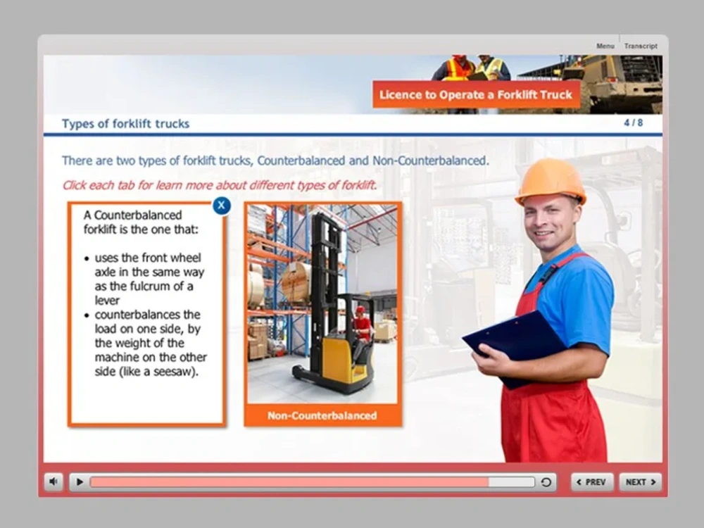 An interactive elearning module and quiz. | Upwork