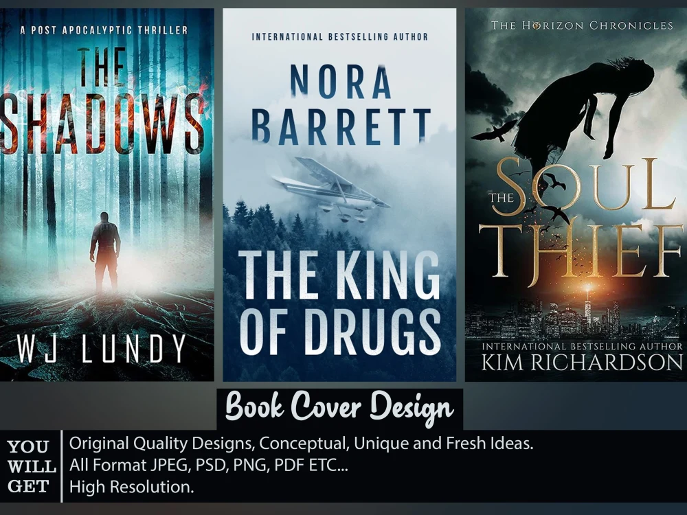 Custom book cover design, book cover, ebook cover design | Upwork