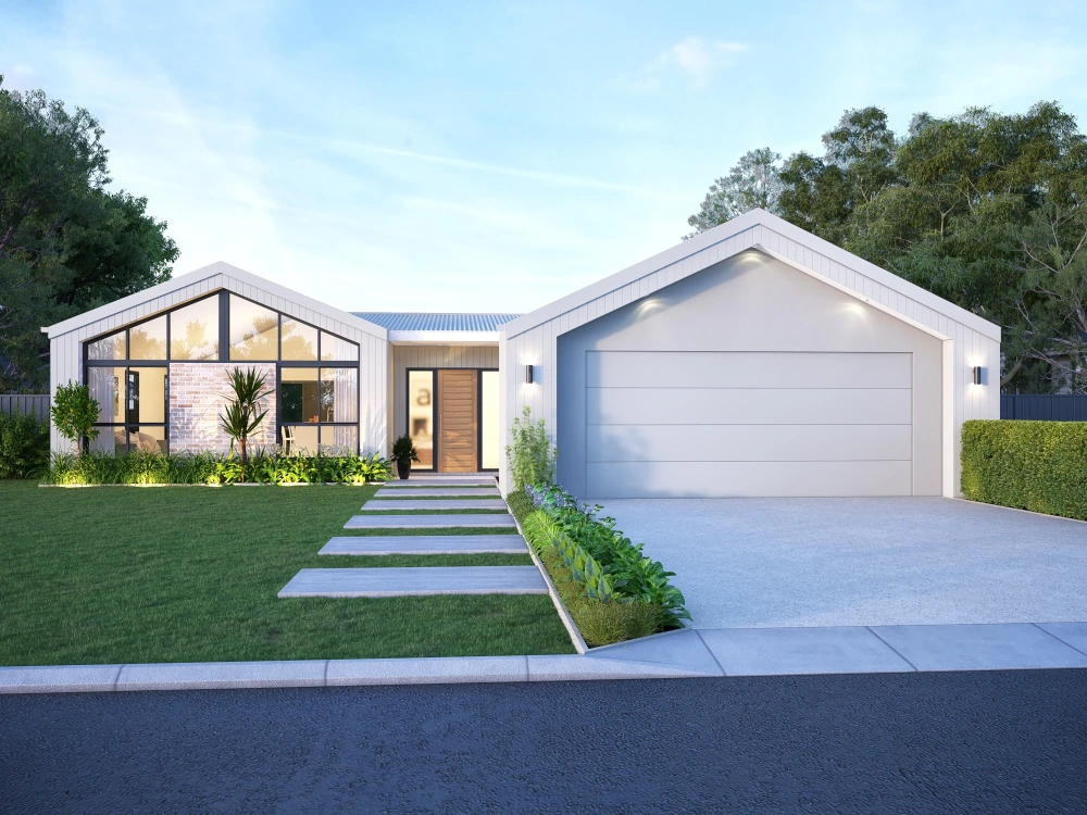 Stunning single storey external Building Rendering image | Upwork