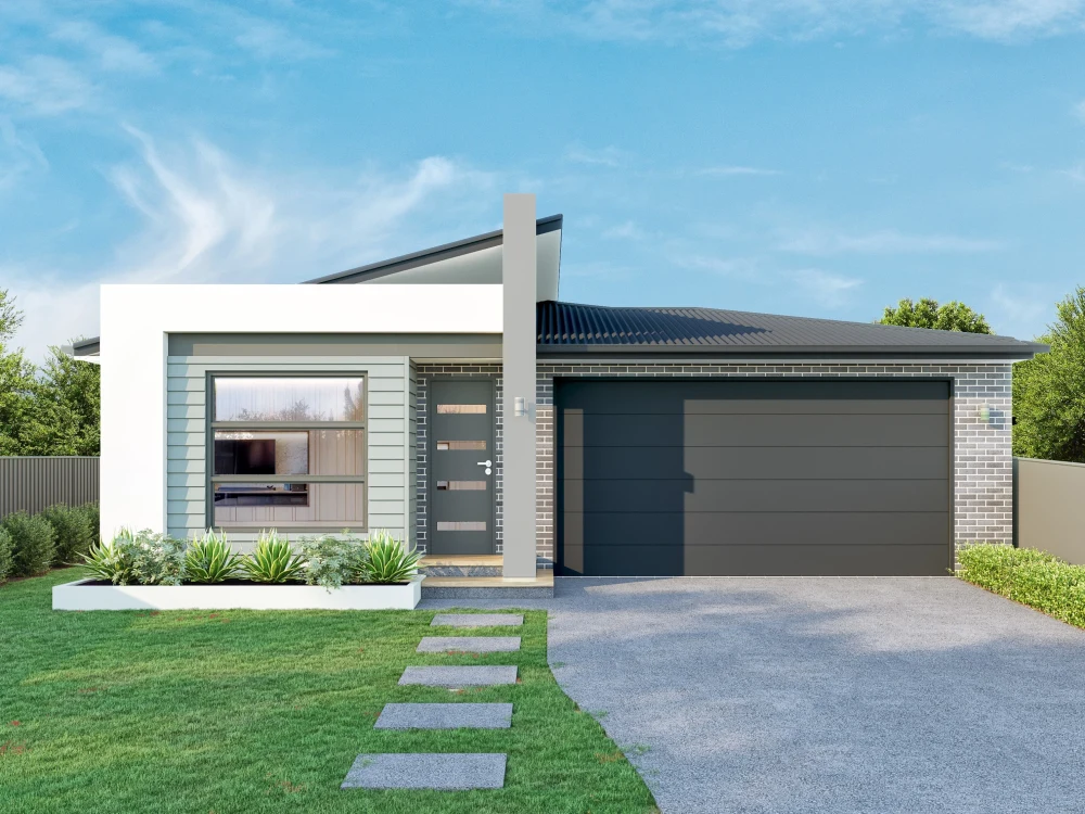 Stunning single storey external Building Rendering image | Upwork
