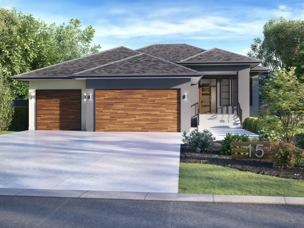 Stunning single storey external Building Rendering image | Upwork