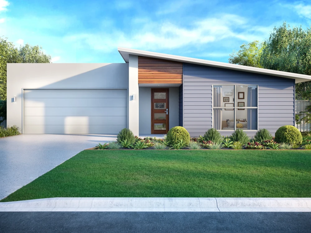 Stunning single storey external Building Rendering image | Upwork