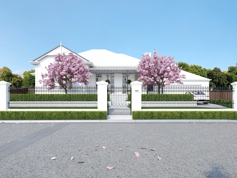 Stunning single storey external Building Rendering image | Upwork