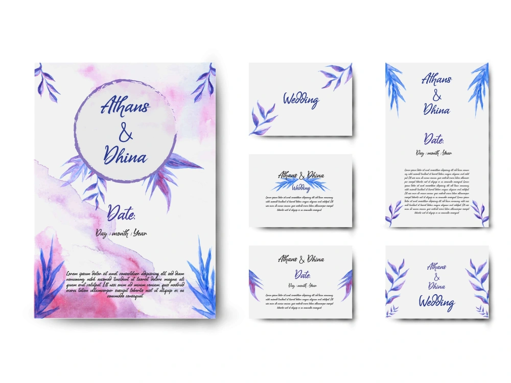A Colorful Watercolor invitation card. | Upwork