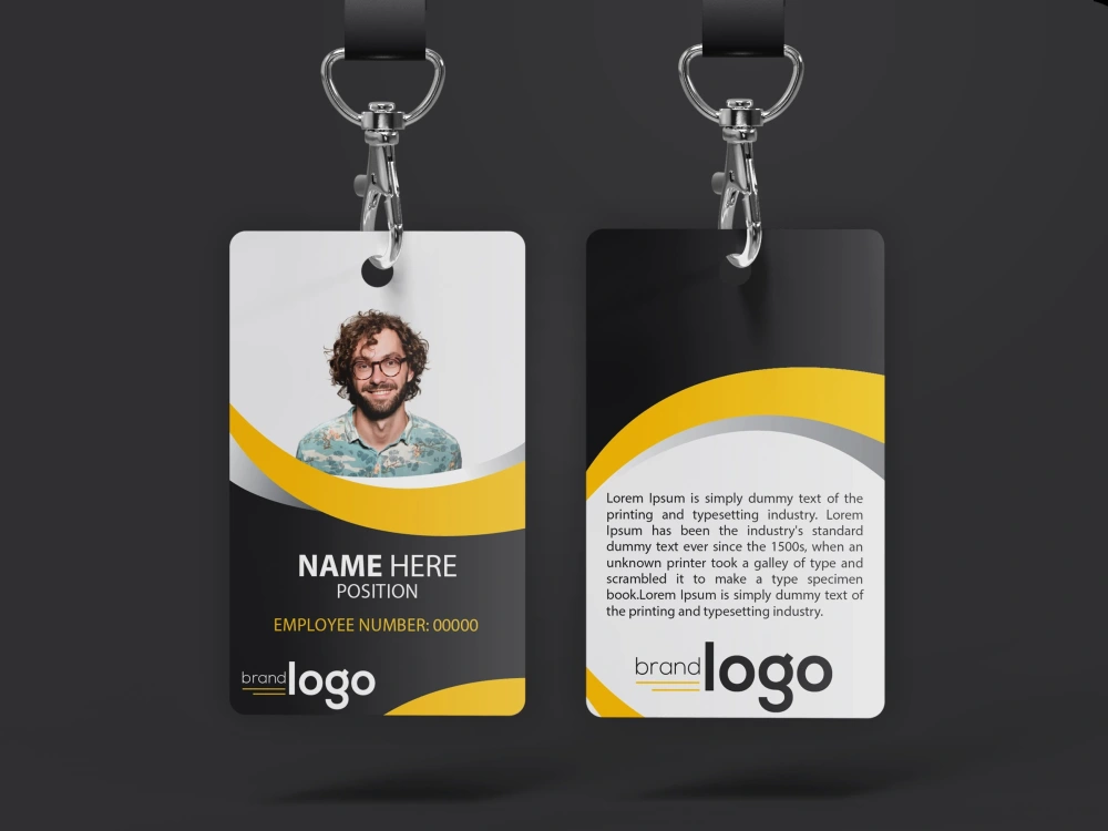Modern ID Card, ID Badge, Student ID, Name Card, Lanyard Design Timely ...