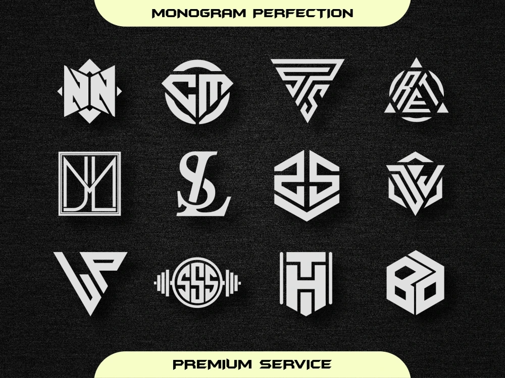 Premium monogram logo design and initial letter, apparel | Upwork