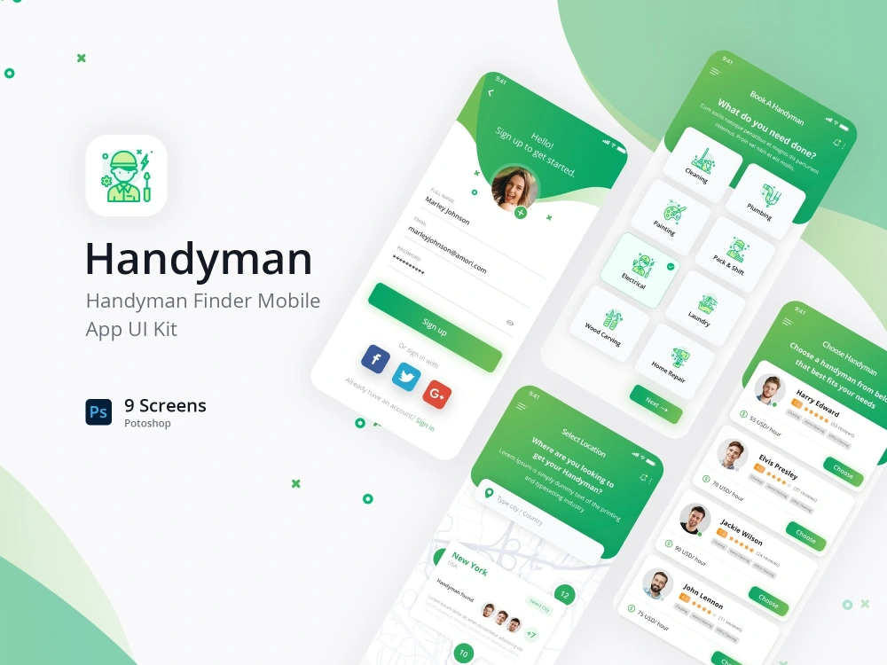 A stunning mobile app UI/UX design | Upwork