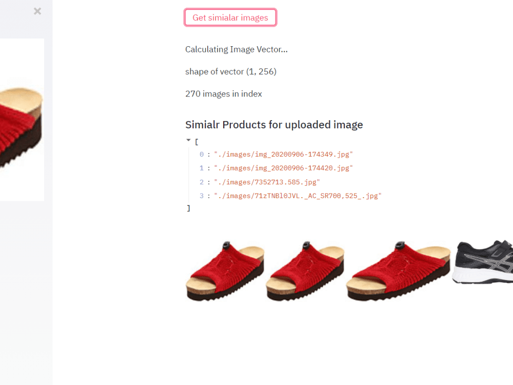 An image retrieval tool with web UI using python and pinecone vector DB ...