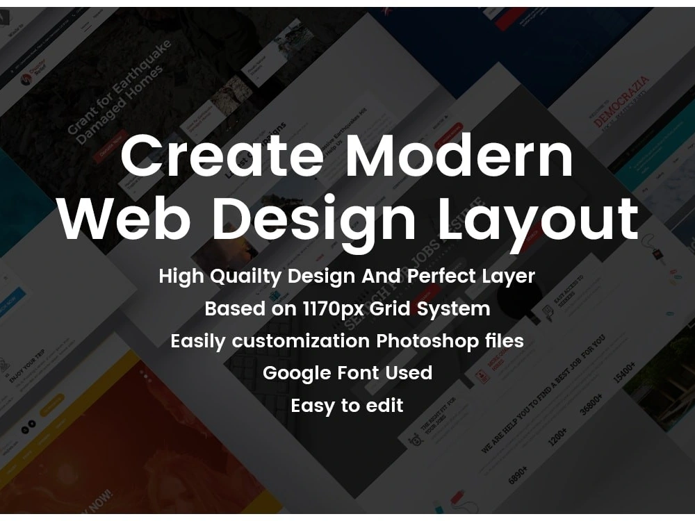 A bespoke website template design using Adobe XD, PSD, Figma | Upwork