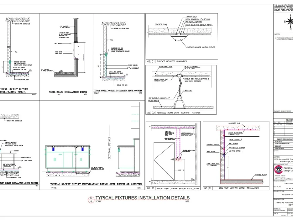 All types of Arch. Structural and MEP designs for county or city permit ...