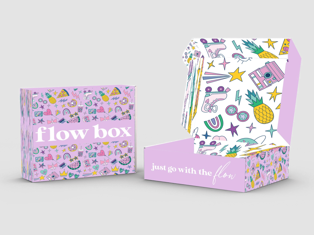 Product packaging mailer box and label design with 3D Mockup | Upwork