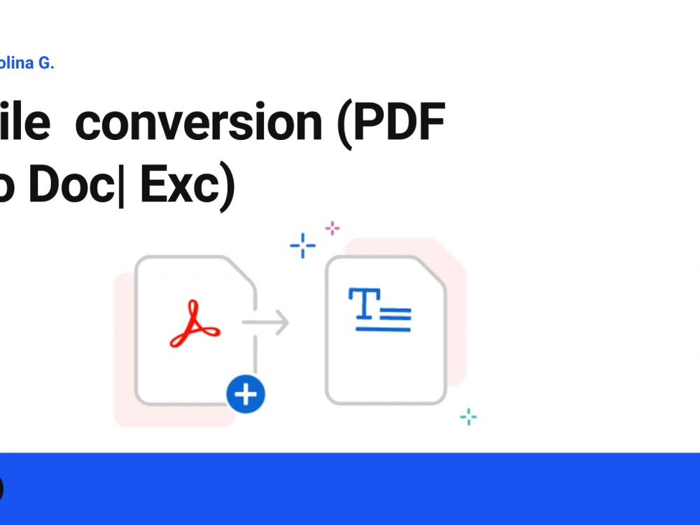 Conversion from Doc to PDF | Upwork