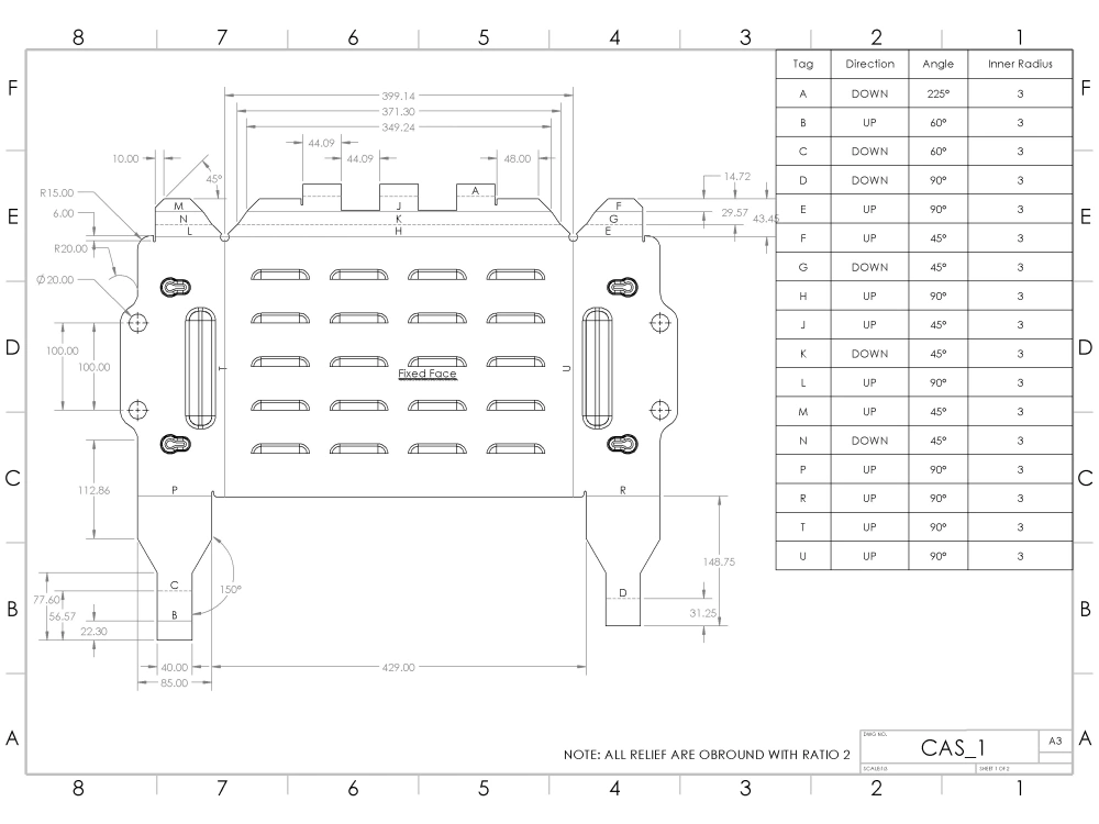 Detailed sheet metal design for manufacturing. | Upwork