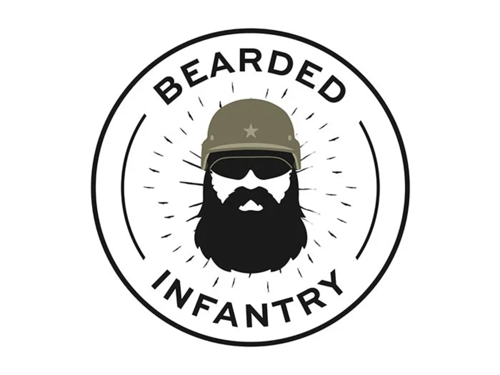 Unique modern minimalist beard logo | Upwork