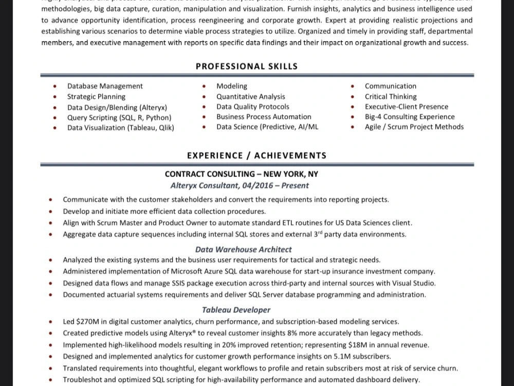 A revamped resume tailored to your next job | Upwork