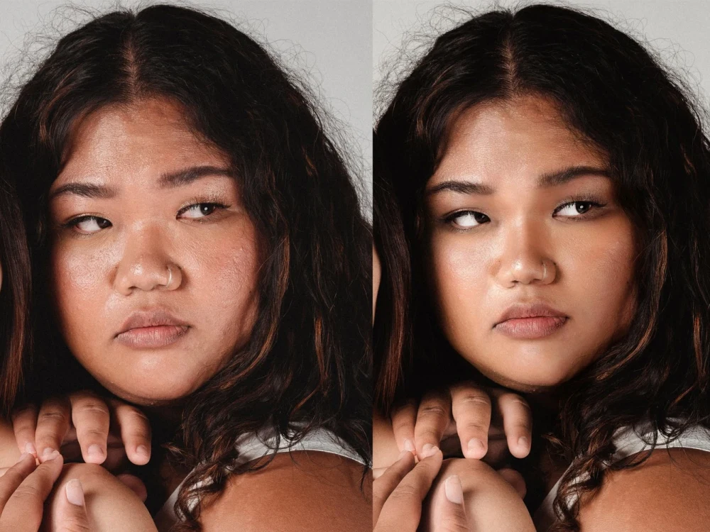 Slim body and face. Reshape, beauty, and portrait retouch in photoshop ...