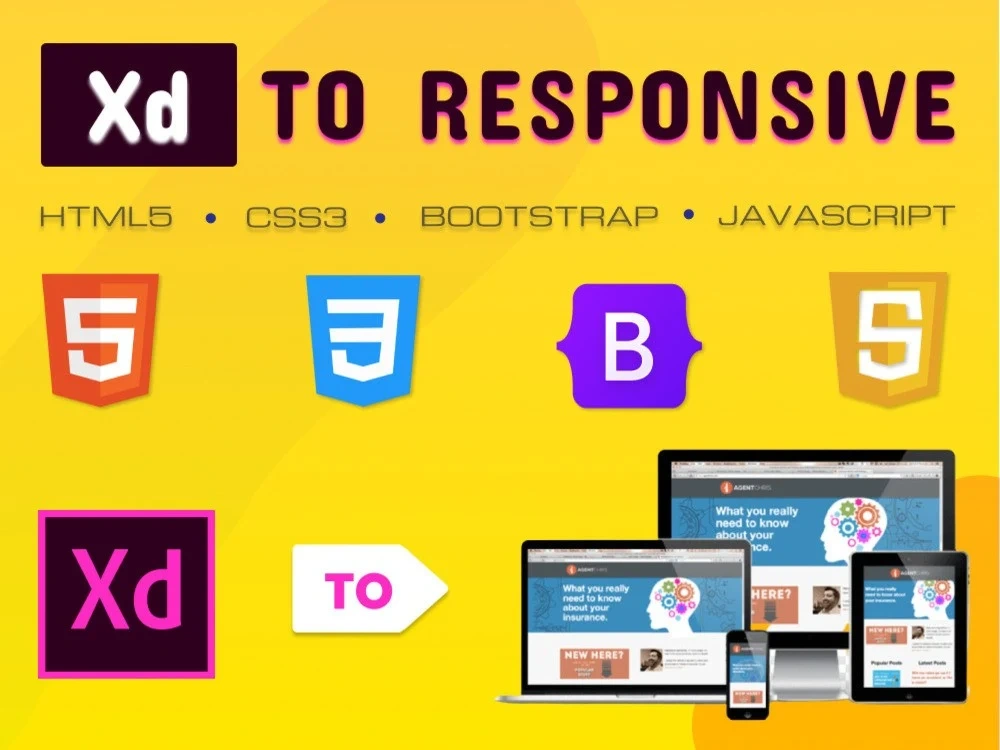 PSD to HTML responsive website | Upwork