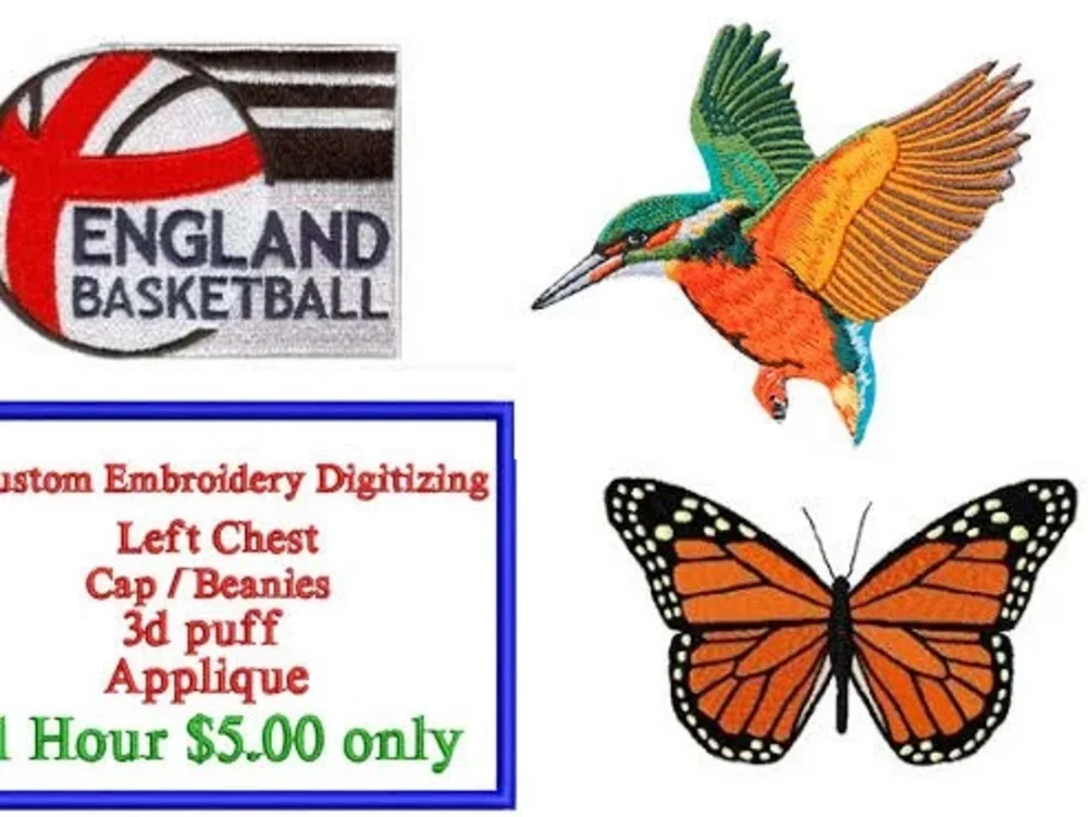 Embroidery digitizing logo embroidery patch convert to DST | Upwork