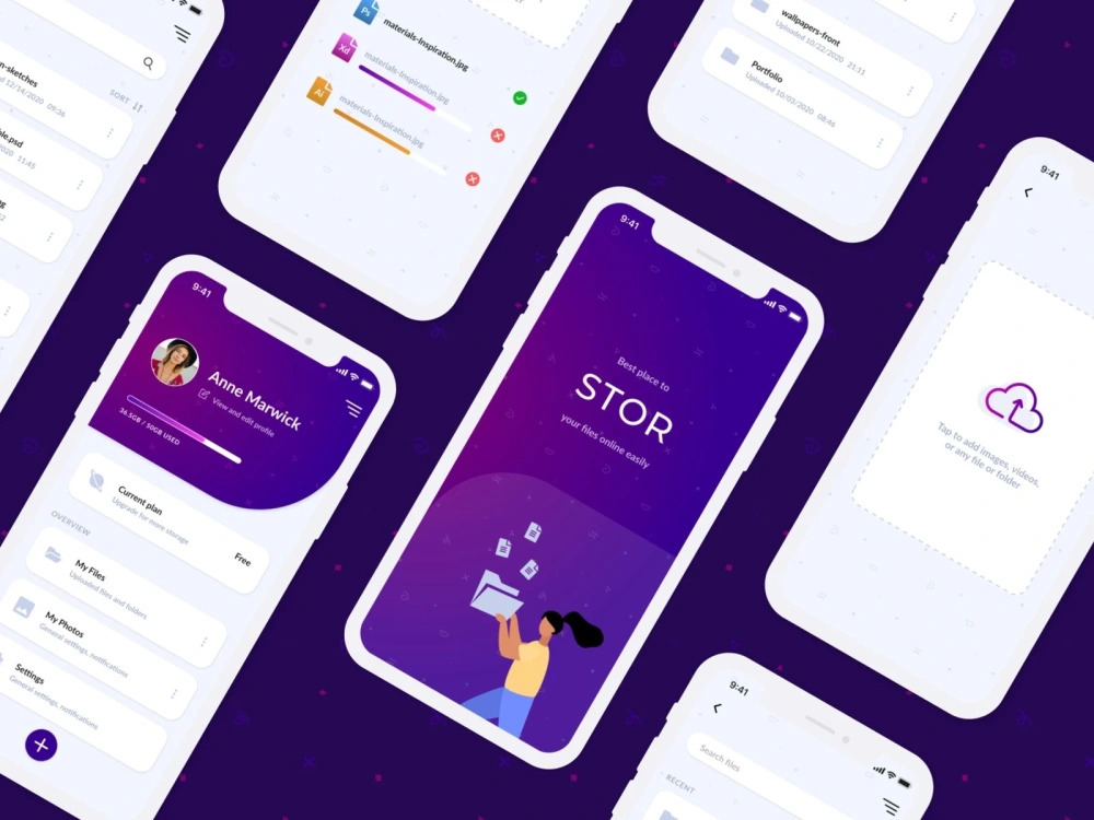 Mobile app UX/UI - Clean & User-centered | Upwork Mobile app UX/UI - Clean & User-centered | Upwork