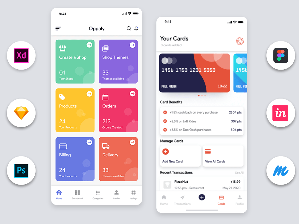 Stunning mobile app ui design with prototype | Upwork