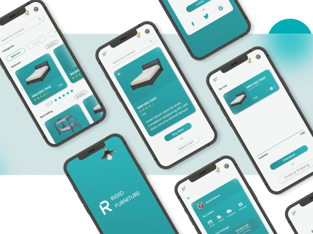 A stunning mobile app UX/UI design. | Upwork