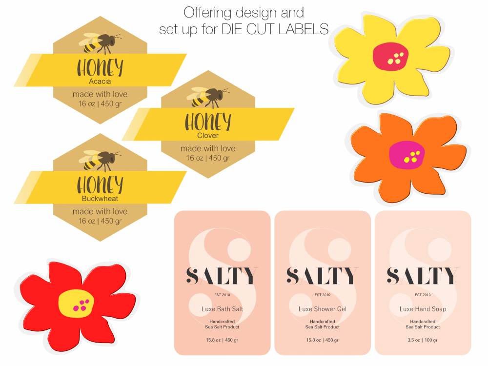 Up to 3 professionally designed product labels | Upwork