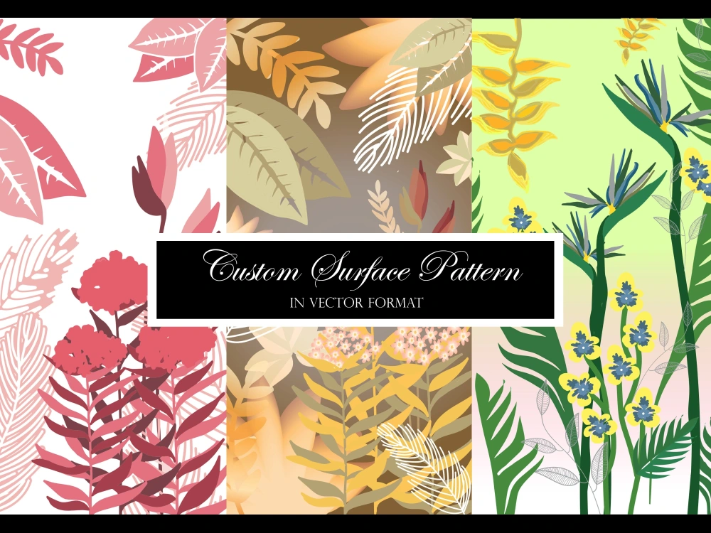 Custom Seamless Pattern Design in Vector Format | Upwork