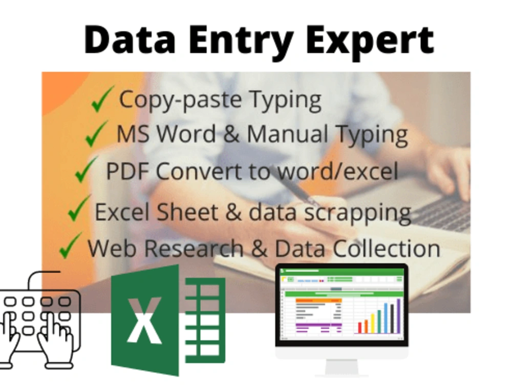 Data entry services and excel work | Upwork