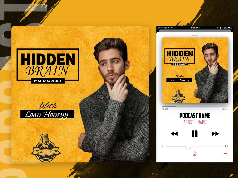 A professional Podacst Cover | Upwork