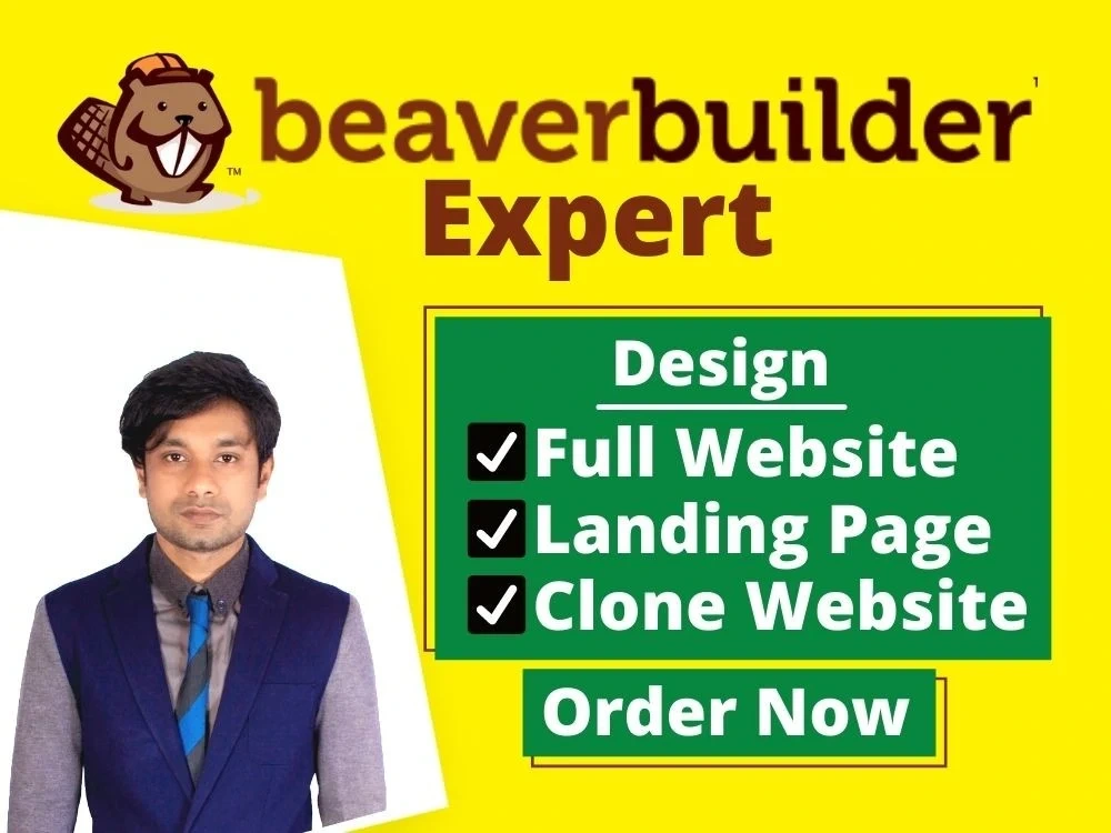 Beaver builder website or landing page design using beaver builder | Upwork