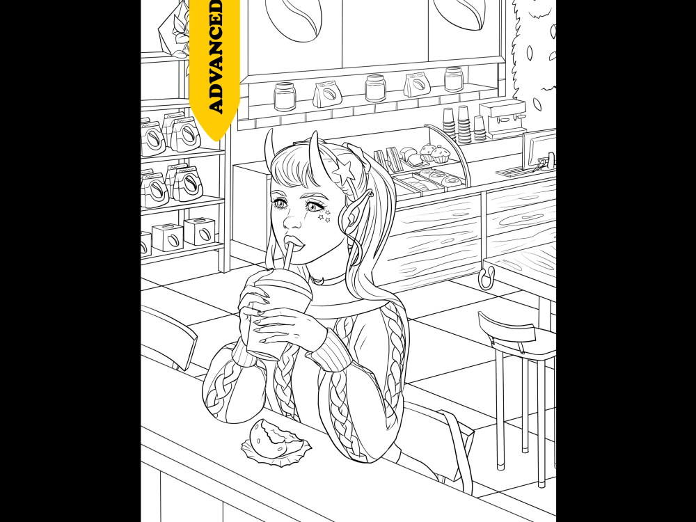 A beautiful and unique coloring page | Upwork