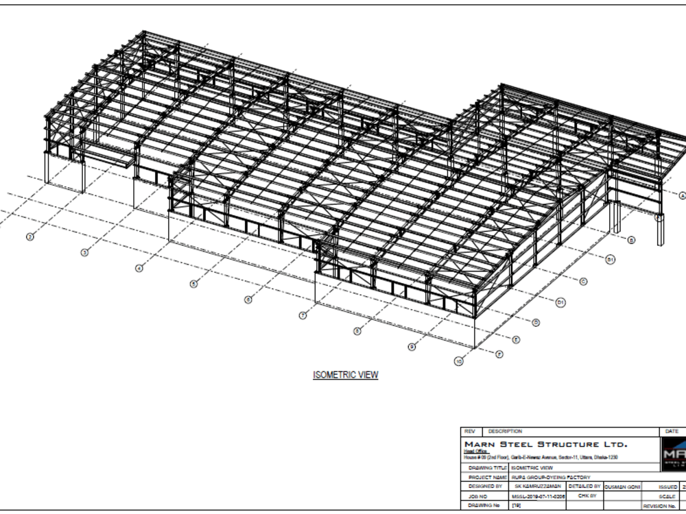 A perfect steel shop drawing with 3d Tekla Model | Upwork