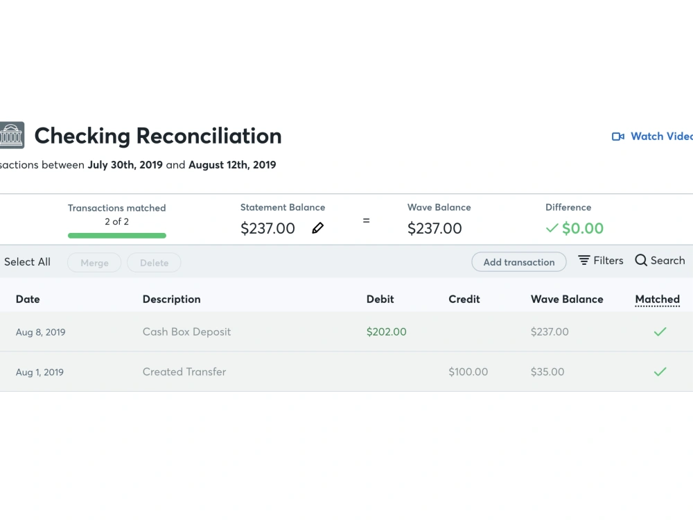 Bank reconciliation service (Quickbooks, Xero,Zoho and Wave) | Upwork