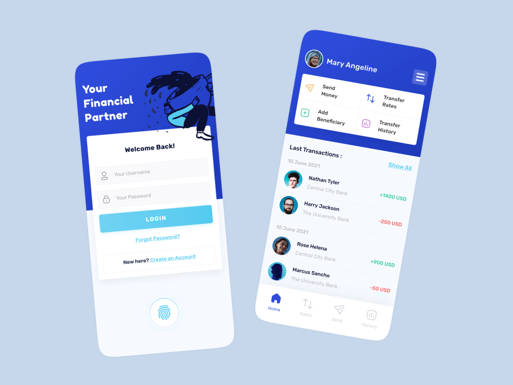 Creative and clean mobile mockup ui ux design for your app | Upwork
