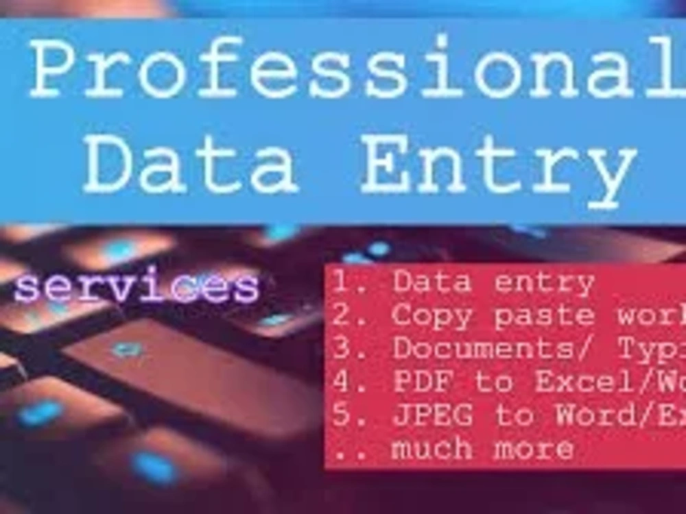 Your data inputted in an excel sheet for a small change | Upwork