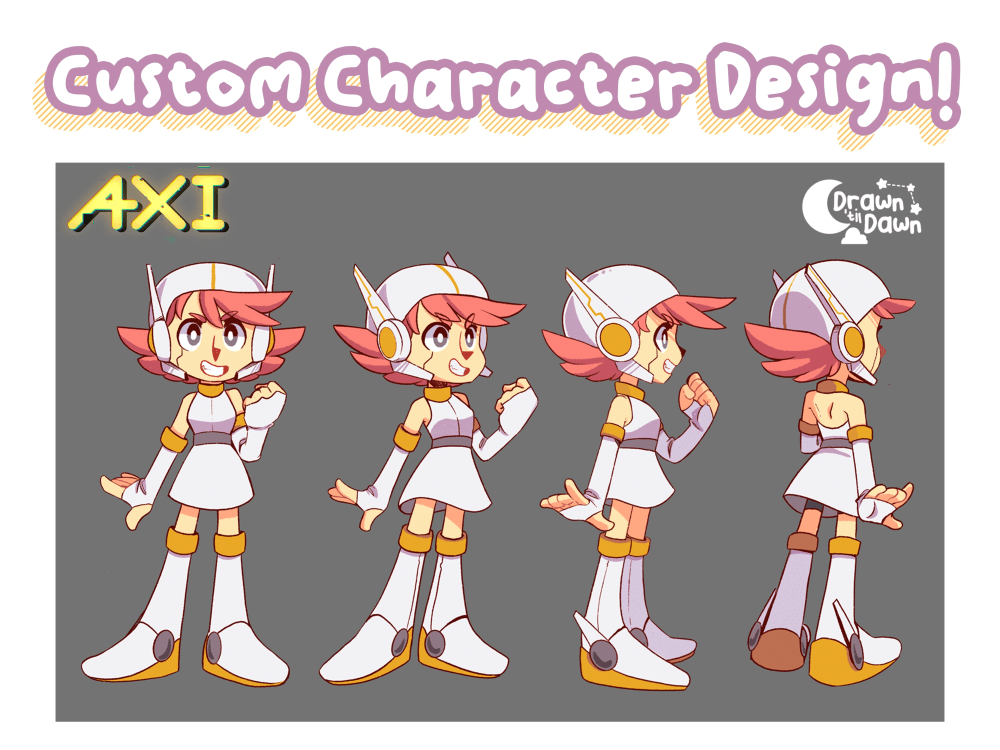 A character design with references + turnaround! | Upwork