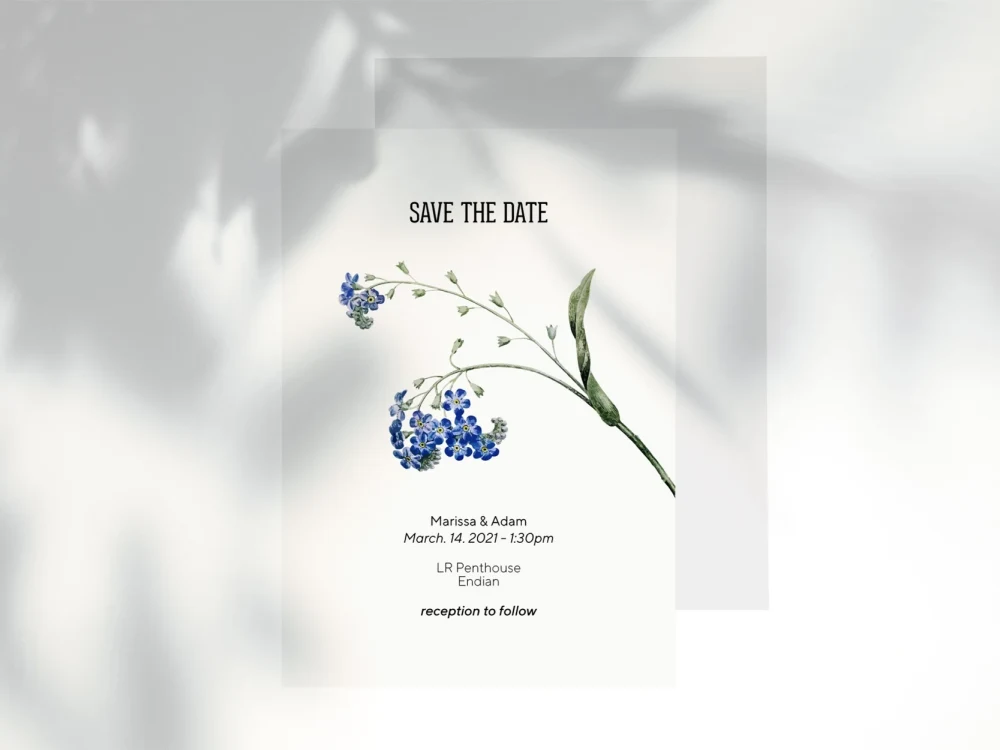 A creative, clean and minimal invitation card design | Upwork