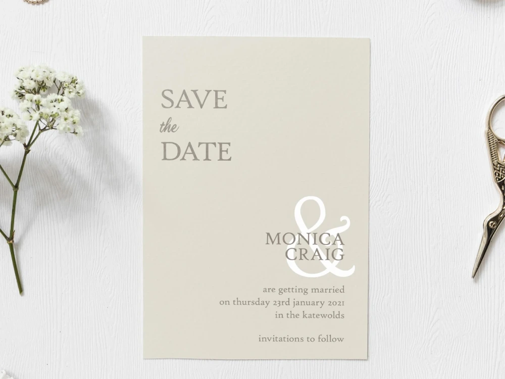 A creative, clean and minimal invitation card design | Upwork