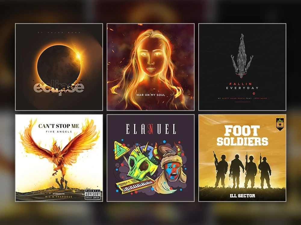 An Illustrative Album Cover Design or Single Cover Design | Upwork