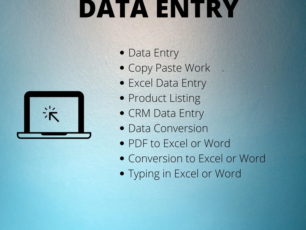 Data entry, typing, convert PDF to Word and Excel | Upwork