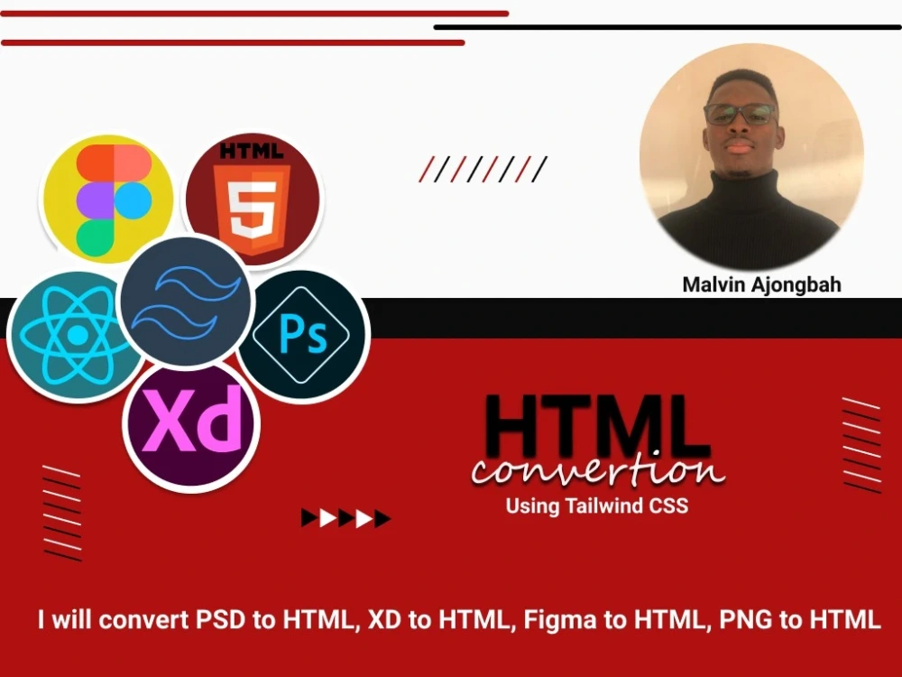Pixel perfect UI conversions with HTML/React/Next and Tailwind CSS. | Upwork