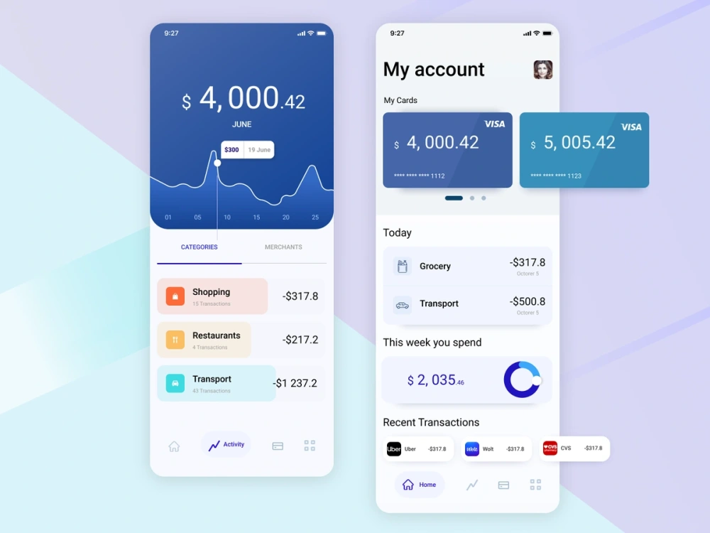 A modern mobile Ui/Ux with prototype | Upwork