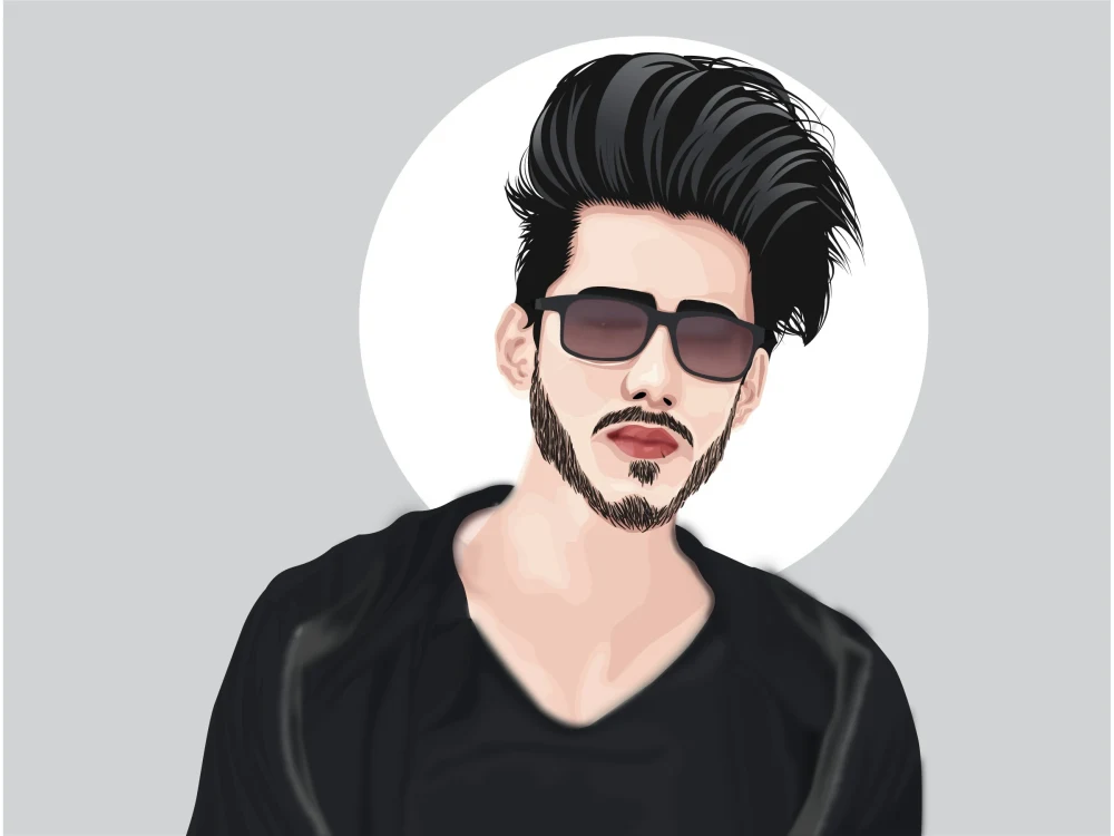 A realistic vector portrait Illustration from your photos | Upwork