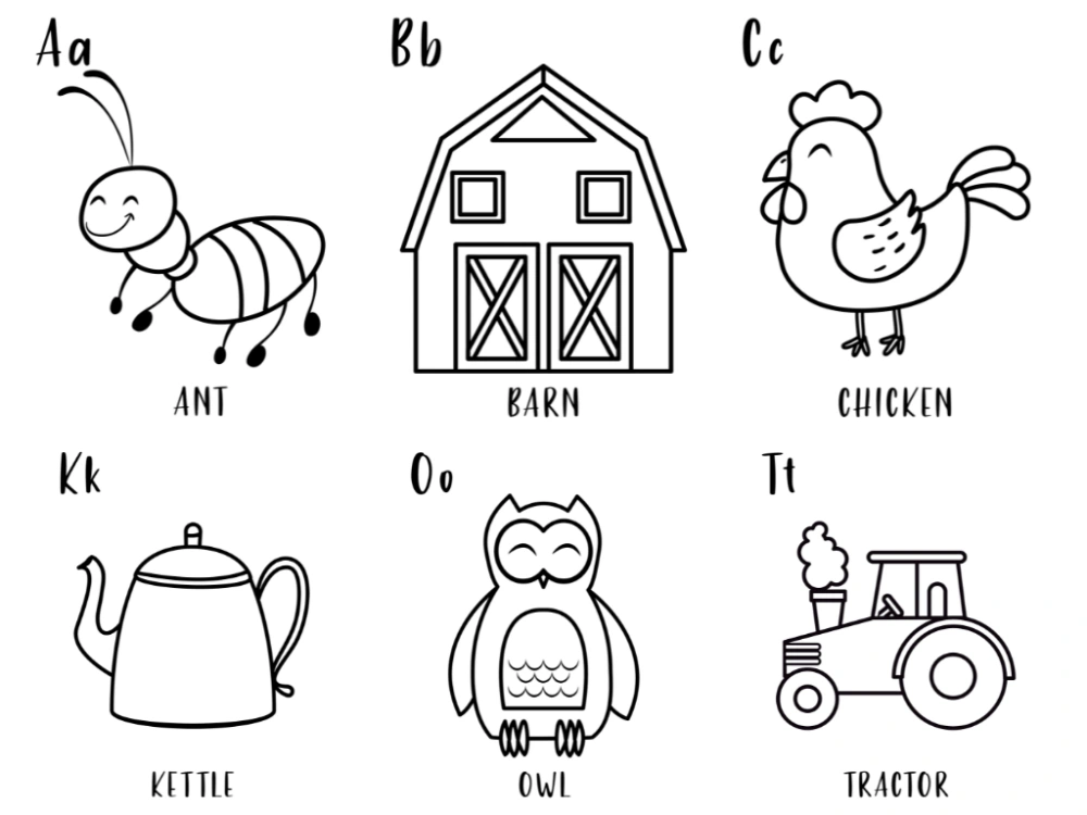 26 Alphabets & Numbers Coloring Book for Toddlers | Upwork