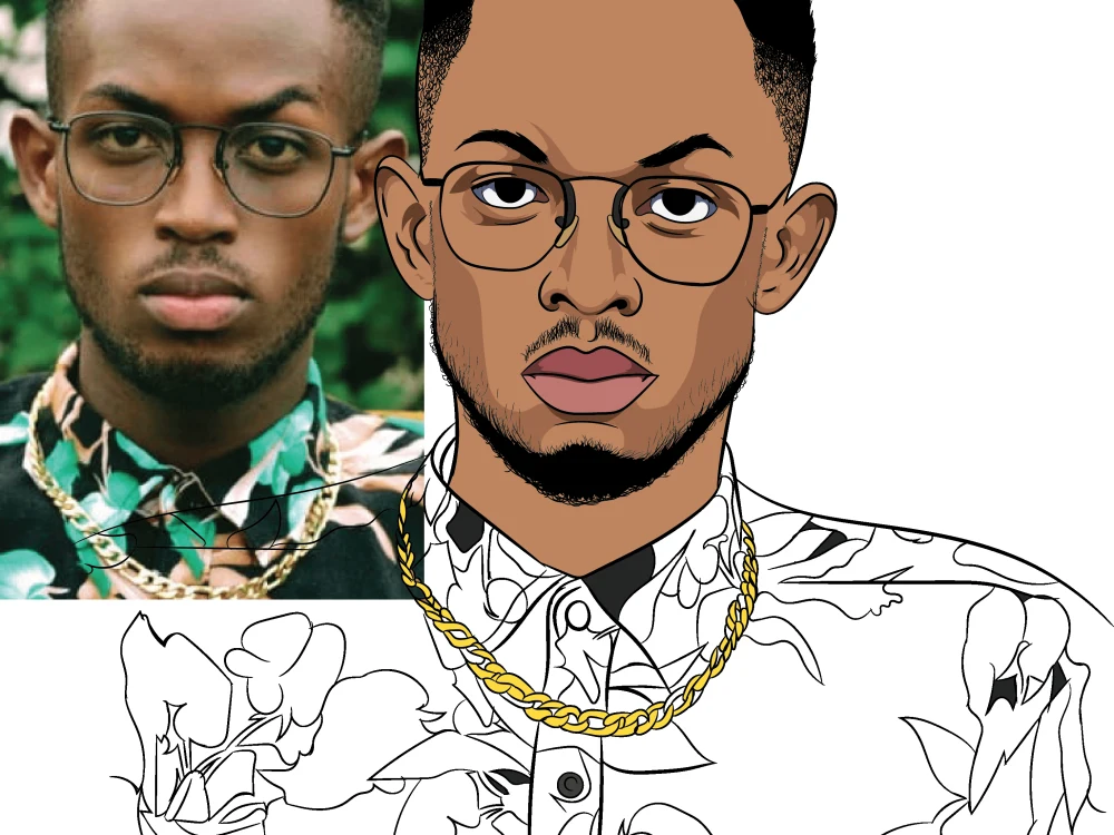 A quick simple cartoon artwork for your photo | Upwork