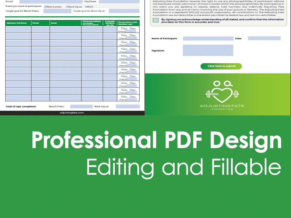 Professionally Designed Fillable PDF Files & PDF Editing | Upwork